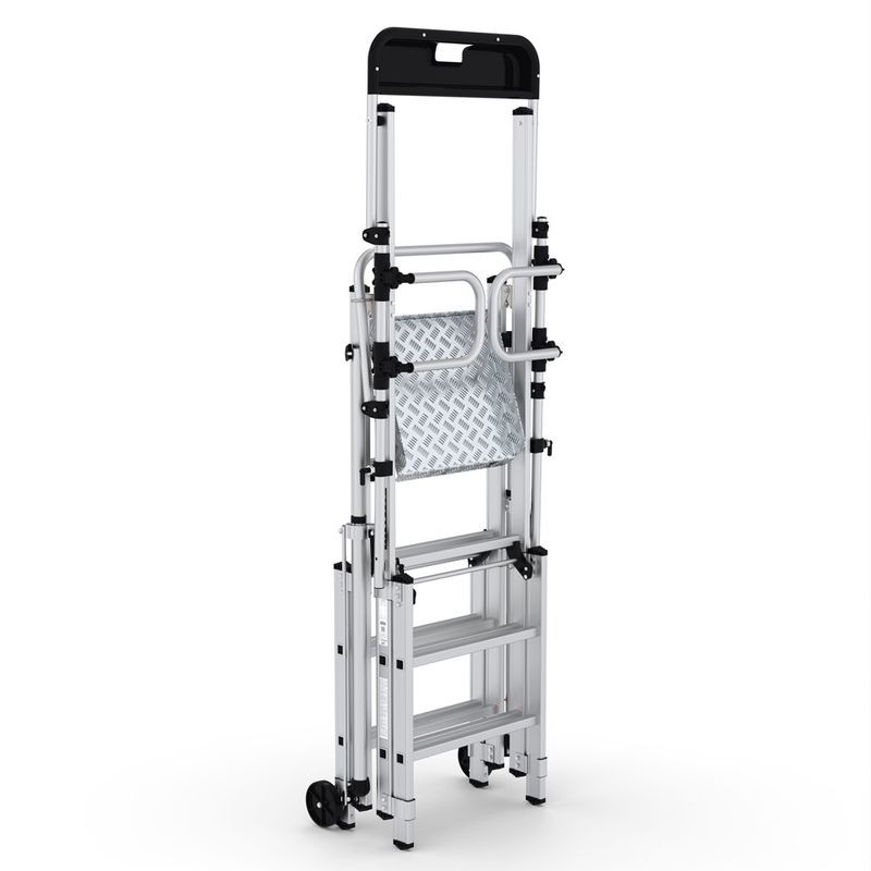 Climb-It® Folding Telescopic Large Platform Steps with Safety Gate ...