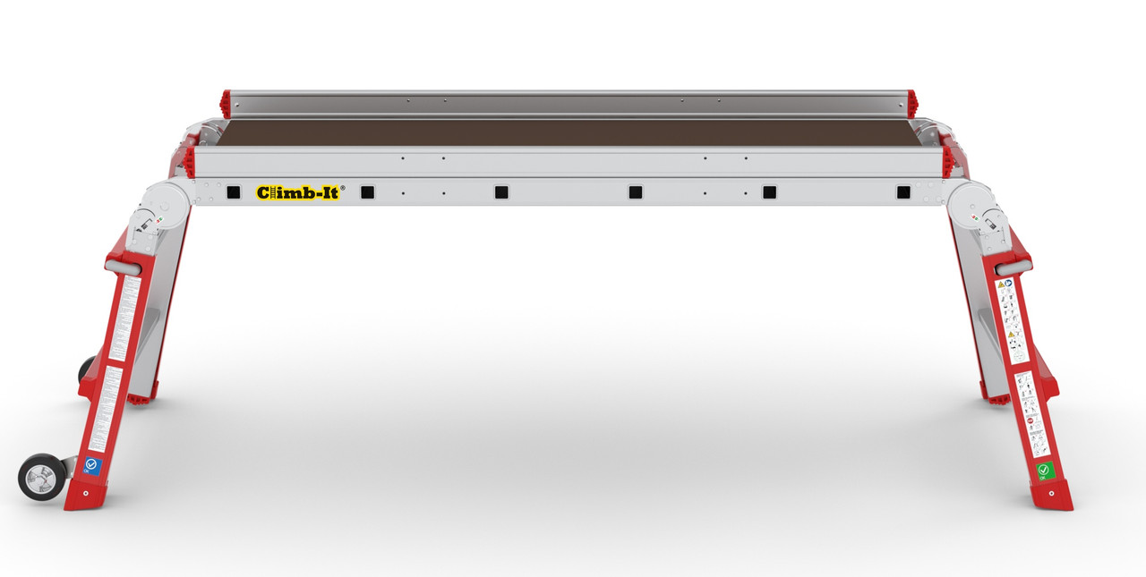 Climb-It® Telescopic Ladder Work Platform - Ladders.co.uk