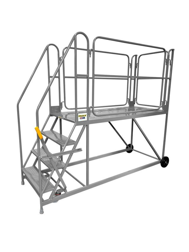 Climb-It® UK Standard Incline Work Platform - Grey - Ladders.co.uk