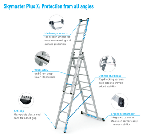 Zarges EN131 Skymaster Plus X Aluminium Ladder | Professional