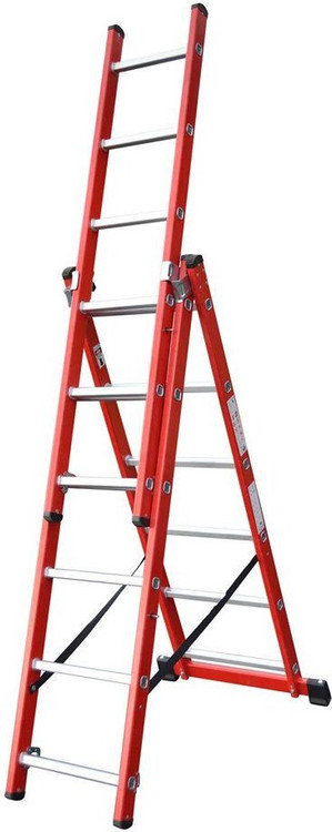 Lyte EN131-2 Glassfibre Combination Ladder - Ladders.co.uk