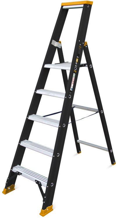 DeWalt EN 131 Professional Single Step Aluminium Ladder - Ladders.co.uk