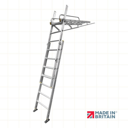 LFI Pro Aluminium Extending Conservatory Ladder - Ladders.co.uk