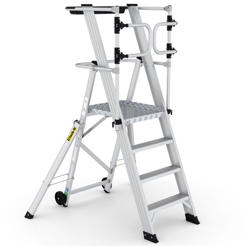 Climb-It® Large Platform Folding Steps with Safety Gates - Ladders.co.uk