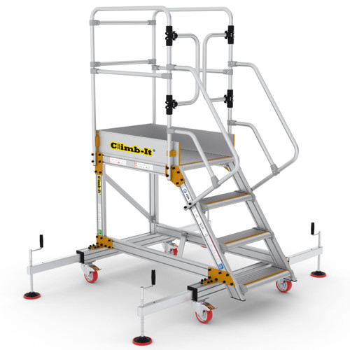 Climb-It® Extra Large Platform Safety Steps with Adjustable Stabilisers ...