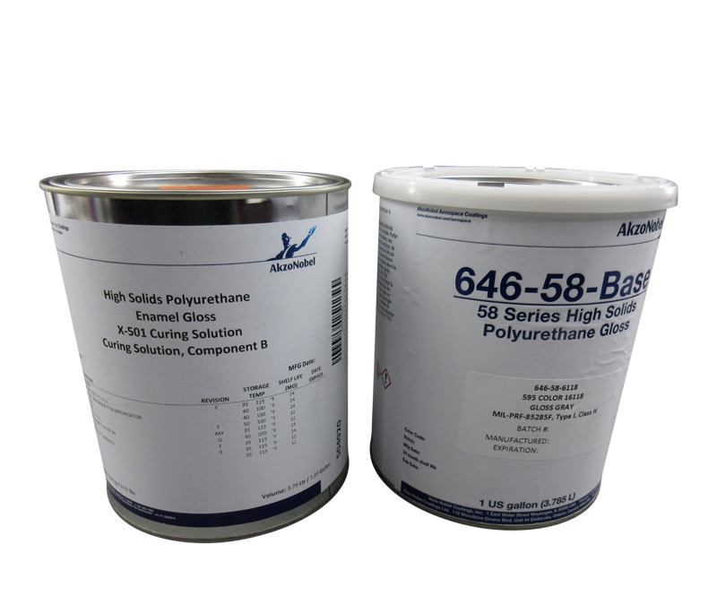 AkzoNobel 646-58-6118/X-501 FS#16118 Gray MIL-PRF-85285E Type I, Class ...