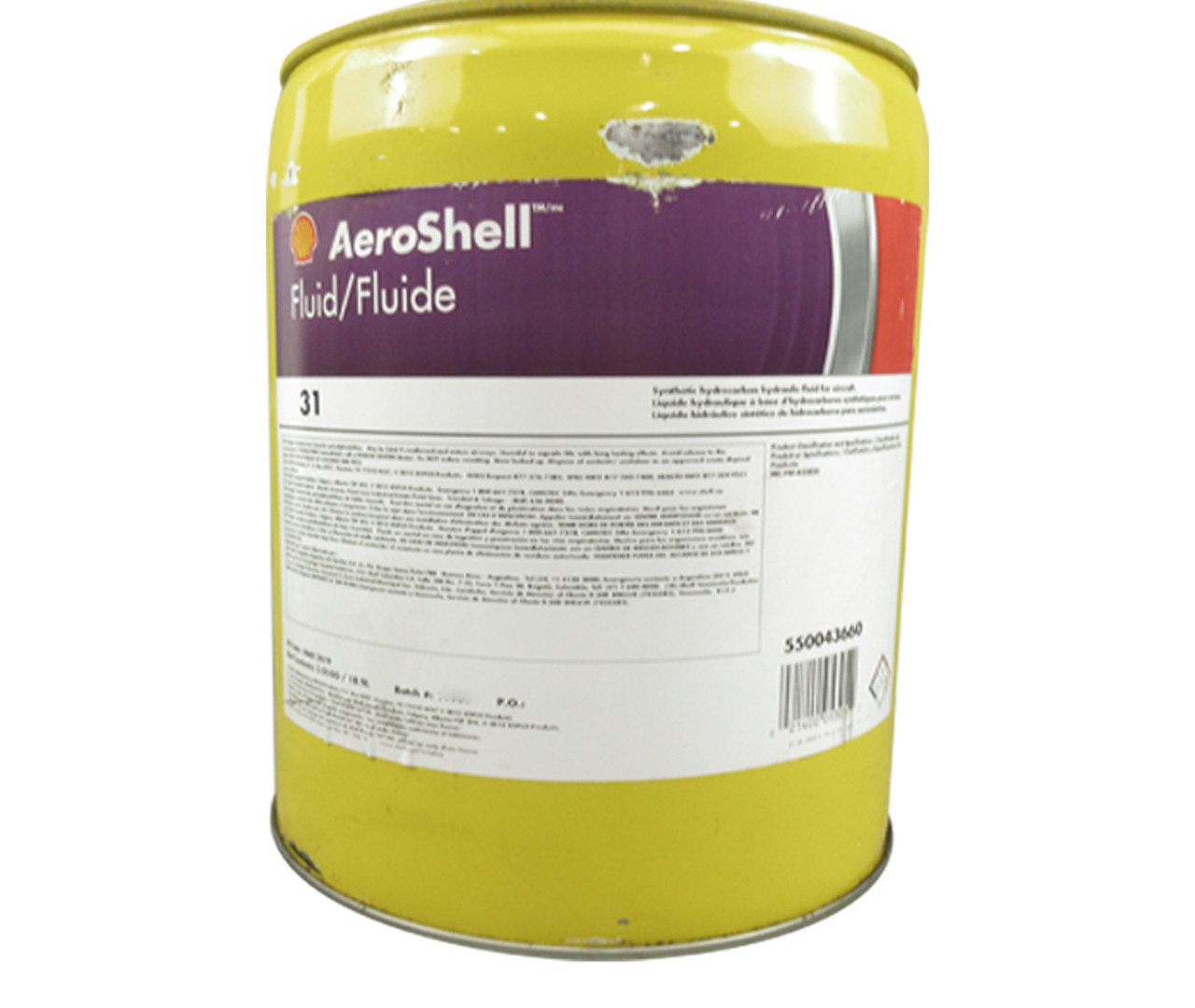 AeroShell Fluid 31 Fire Resistant Hydraulic Fluid - 5 Gallon Pail at ...