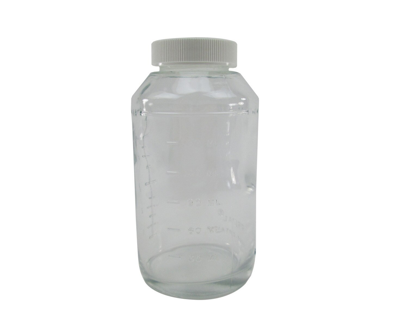 PREVAL 0269 Glass Reservoir Jar with Cap – 6 oz. Bottle