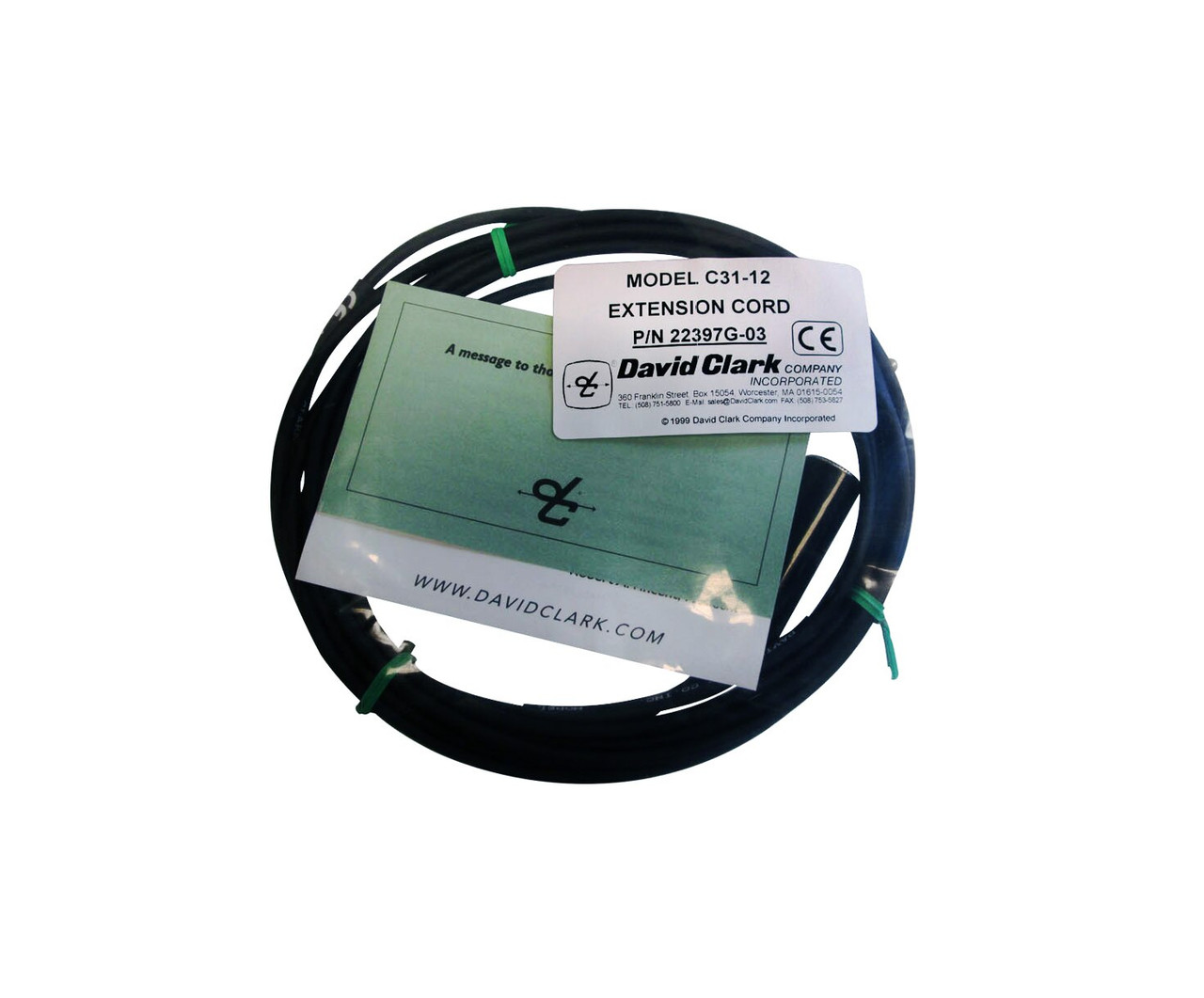 David Clark H3312 Ground Support Headset - 12515G-12