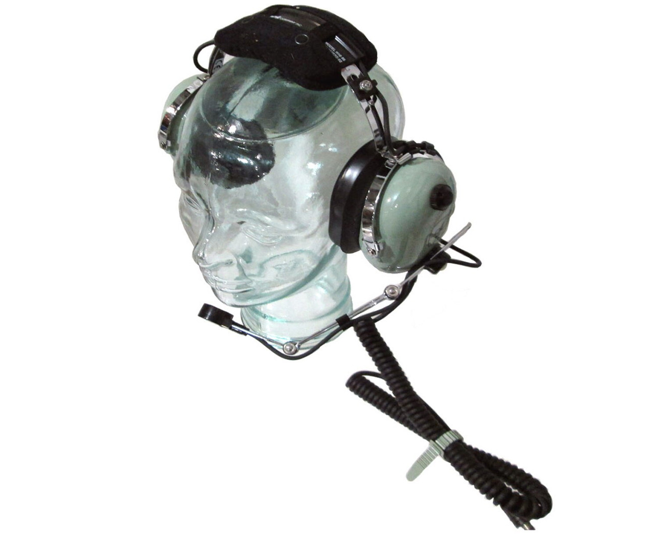 David Clark 18283G-02 Model H10-56 Over-the-Head 5' Coil Cord U-174/U ...