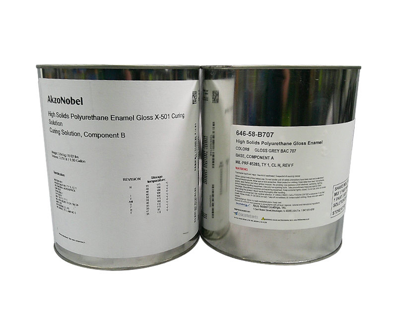 AkzoNobel BAC707 Polyurethane Topcoat - Grey - 2 Gallons