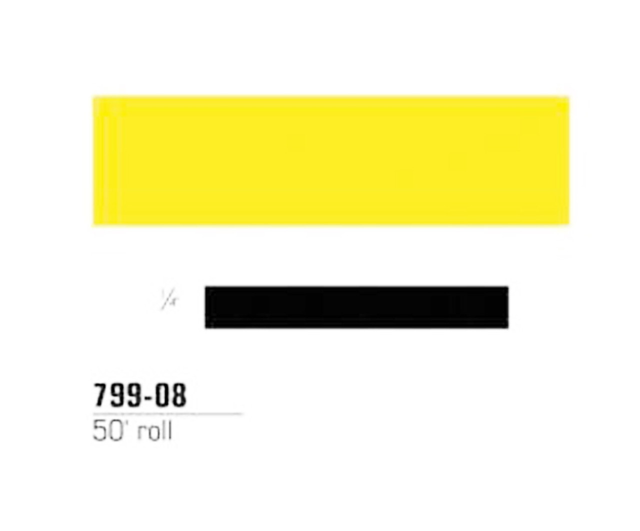 3M 051141-79908 Scotchlite 79908 Yellow Reflective Striping Tape - 1/4 ...
