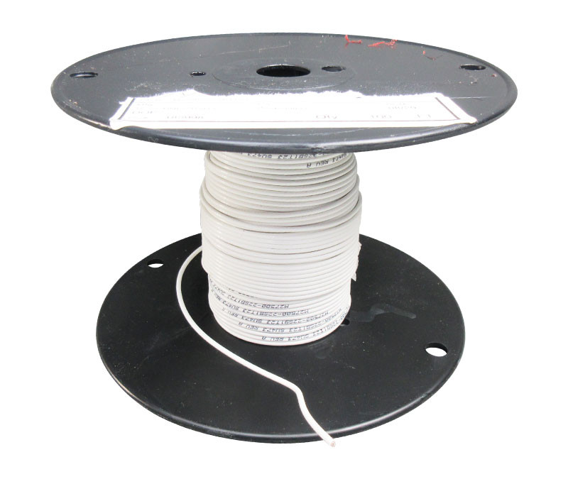 Military Specification M27500/22SB1T23 White Jacket 22 AWG 2 Conductor ...