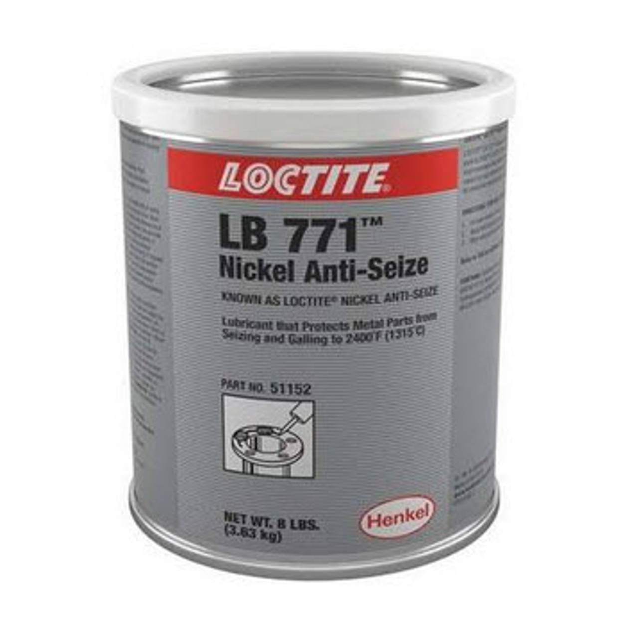 Henkel 51152 LOCTITE LB 771 Nickel Anti-Seize Compound - 3.83 Kg (8 lb) Can at SkyGeek.com