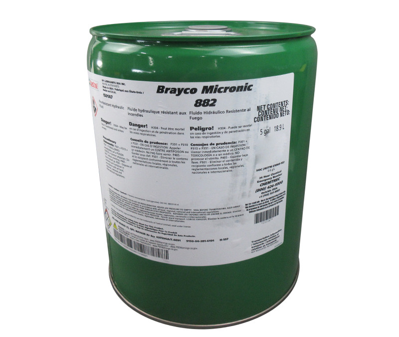 Castrol Brayco Micronic 882 Hydraulic Fluid 5 Gal. Pail