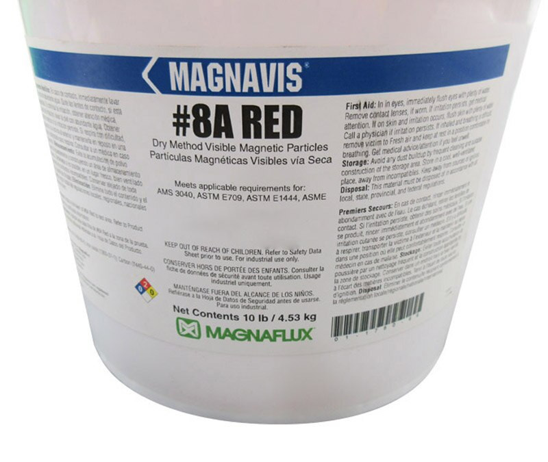 MAGNAFLUX 01-1780-69 MAGNAVIS #8A Red Colored, Non-fluorescent Magnetic ...