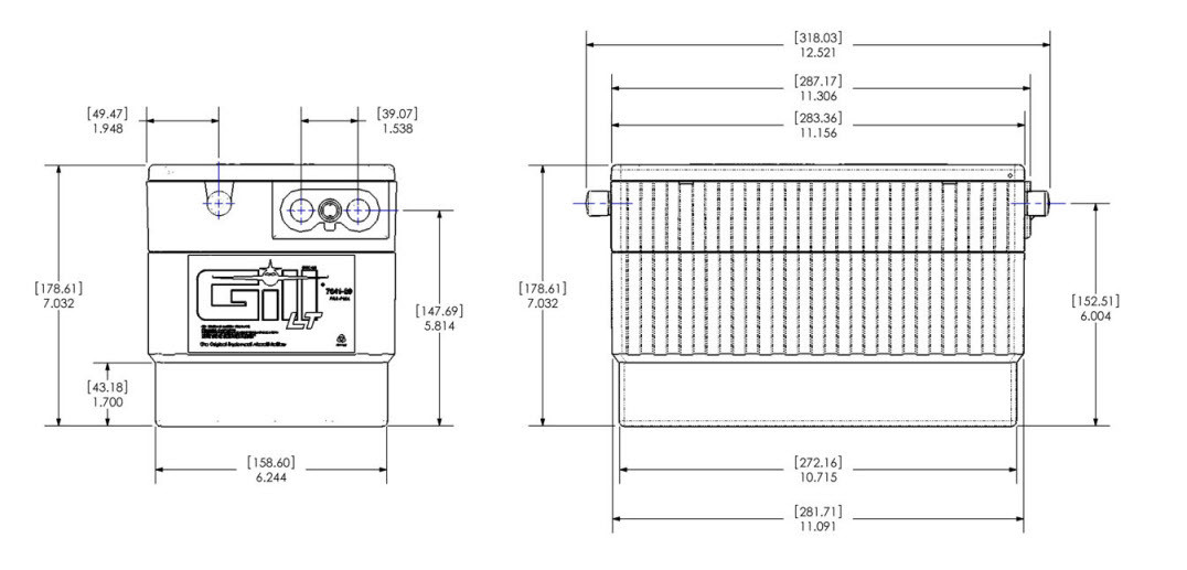 Gill 7641-20 Sealed Lead Acid Aircraft Battery at SkyGeek.com
