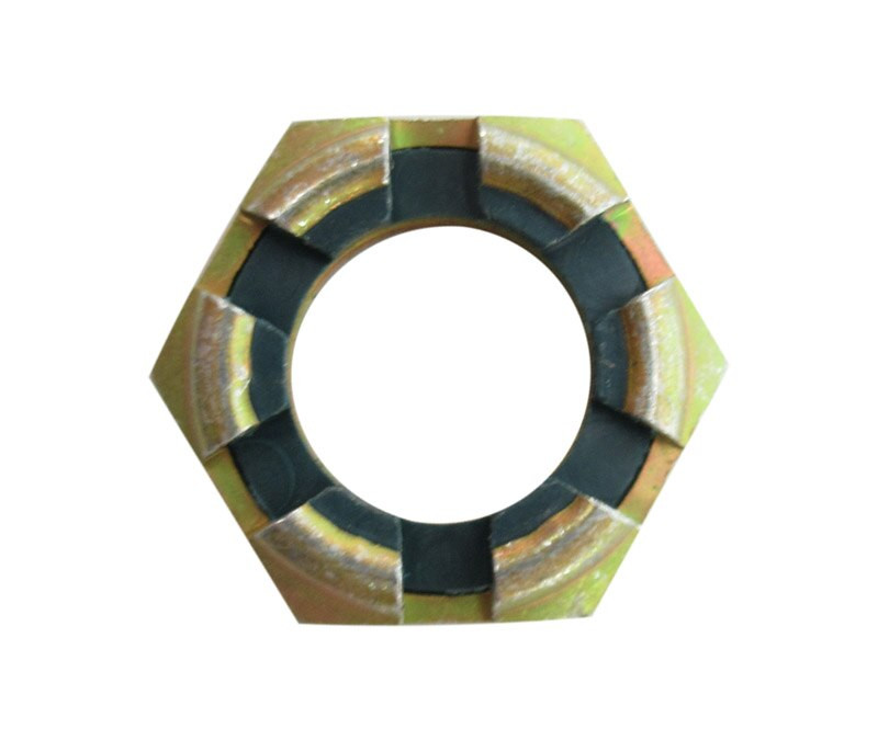 Military Standard MS17826-10 Steel Nut, Self-Locking, Slotted, Hexagon ...