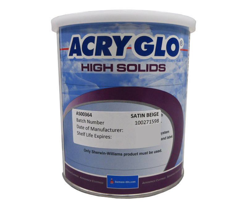 Sherwin-Williams AS00364 ACRY GLO HS Satin Beige Acrylic Urethane Paint ...