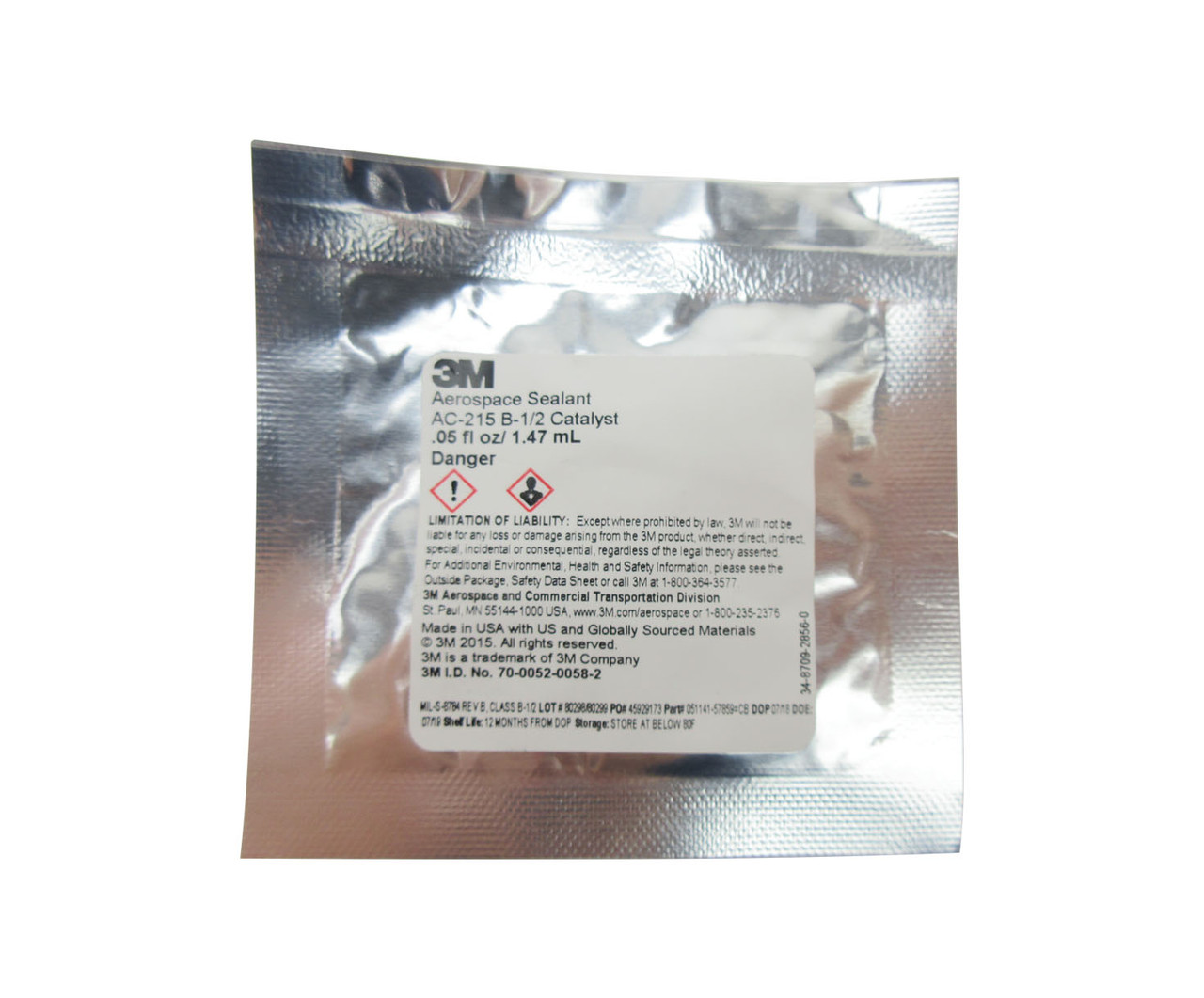 3M AC-215 B-2 Pink Access Door Sealant 25 Gram Kit