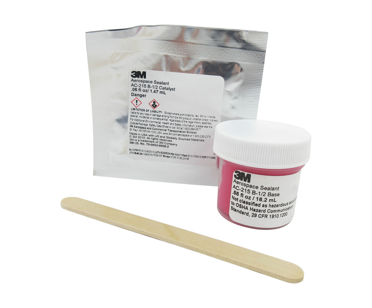 3M AC-215 B-2 Pink Access Door Sealant 25 Gram Kit
