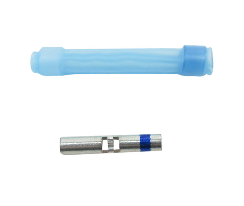 TE Connectivity D-436-37 Blue Environmental Butt Splice at SkyGeek.com