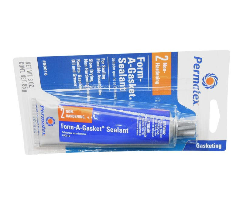 PERMATEX No. 2 FORM-A-GASKET Black Non-Hardening Pliable Sealant - 3 oz ...