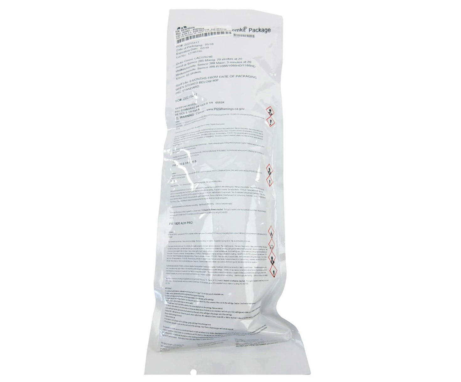 PPG Aerospace PR-1826 B-1/4 Gray PRC Standard Spec Rapid Cure Fuel Tank ...
