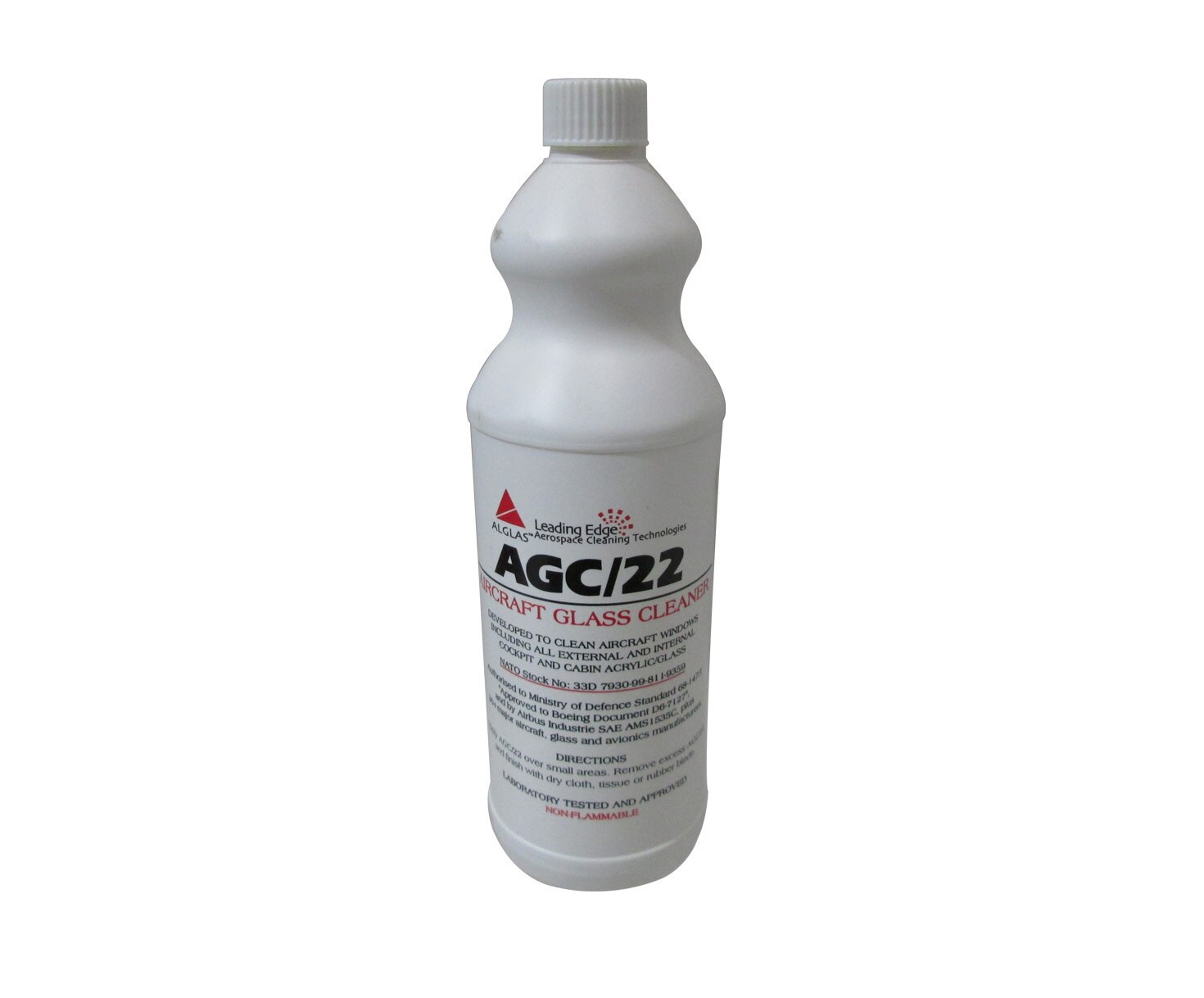 Algas AGC/22 Aircraft Glass Cleaner - Liter Spray Bottle