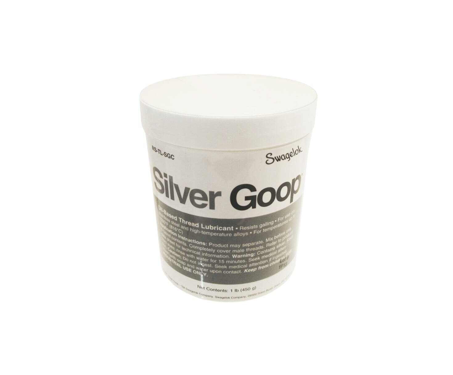 Swagelok MS-TL-SGC Silver Goop Anti-Seize - 1 lb Can at SkyGeek.com