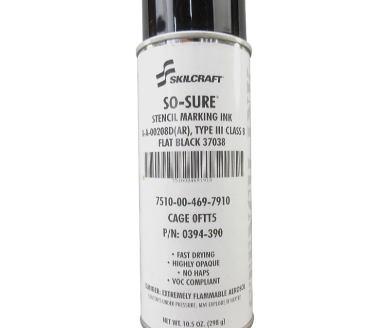 Skilcraft 0674-390 ECO SURE FS 37038 Flat Black A-A-2787A Type I Spec ...