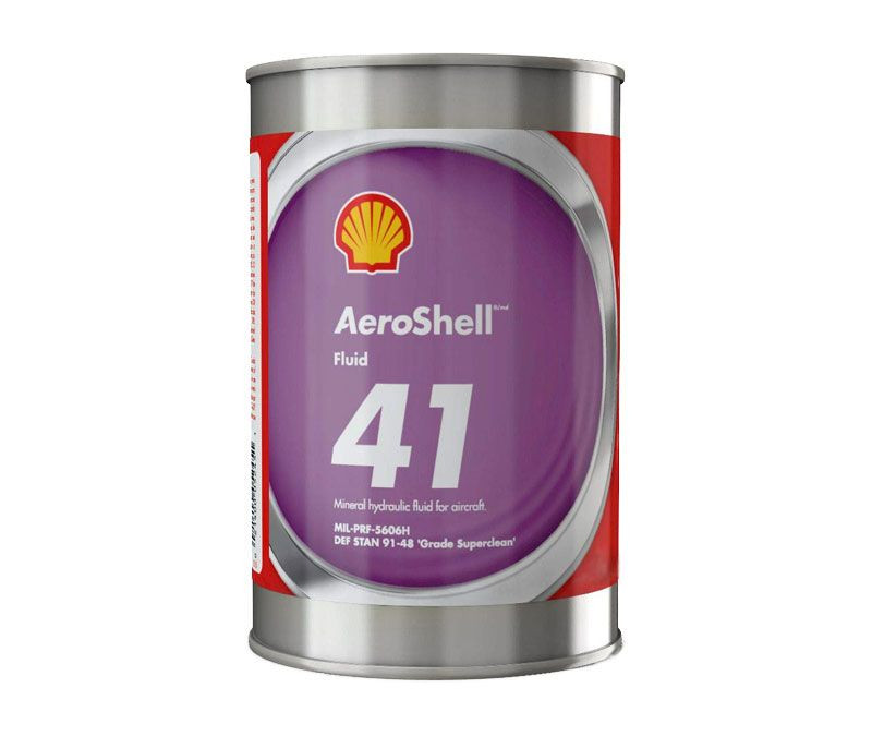 AeroShell Fluid 41 Mineral Aircraft Hydraulic Fluid Quart