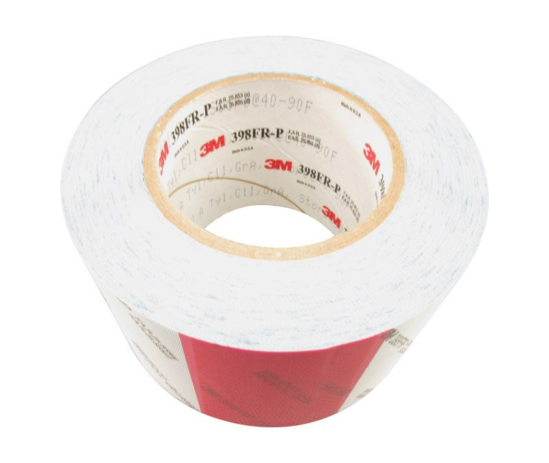3M 021200-96677 White 398FRP Glass 7 Mil Cloth Tape - 3" x 36 Yard Roll ...