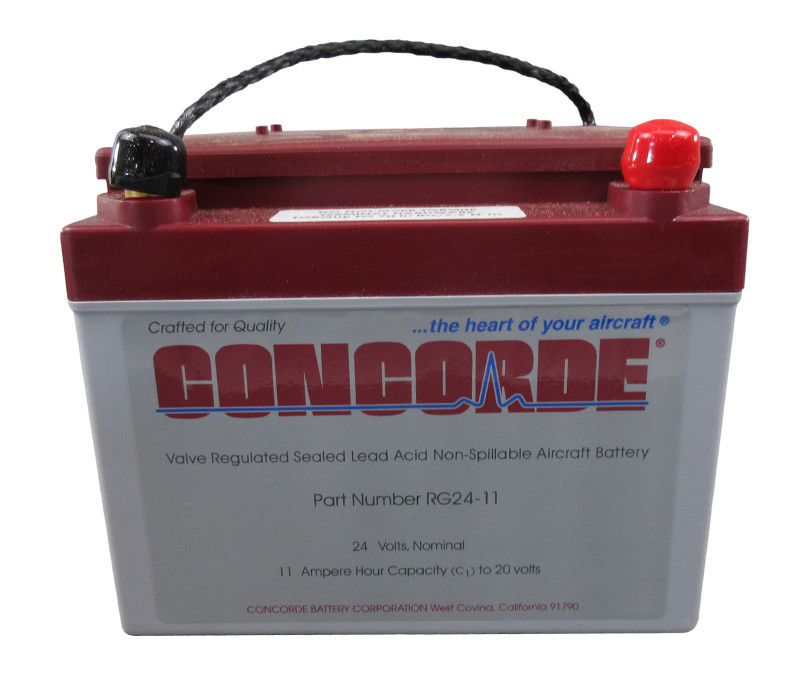 Concorde RG24-11 24-Volt General Aviation AGM Aircraft Battery at ...