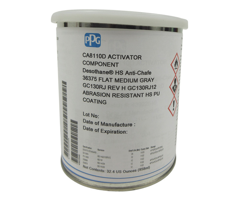 PPG Desothane CA8110/FS#36375 Gray GC130RJ/PS 13555/SS 8869 Spec Flat ...
