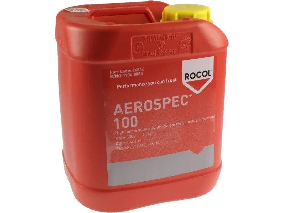 ROCOL 16516 AEROSPEC 100 Low Temp Semi-Fluid Aerospace Grease - 4.5 Kg ...