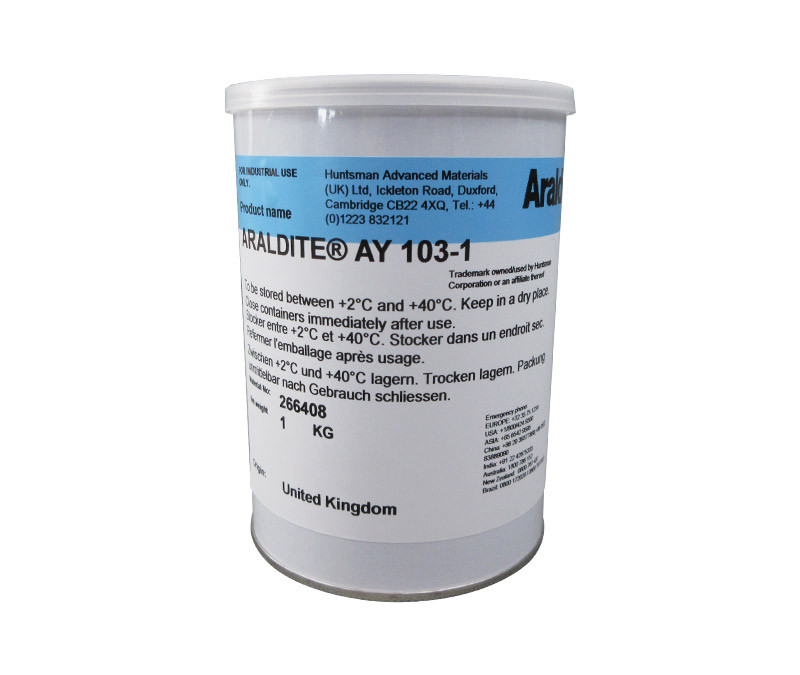 HUNTSMAN ARALDITE AY-103-1 Yellow Epoxy Adhesive Resin - 1 Kg Can