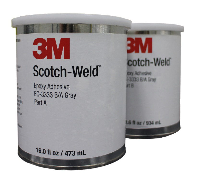 3M 021200-85108 Scotch-Weld EC-3333 B/A Gray Epoxy Adhesive - Quart Kit ...