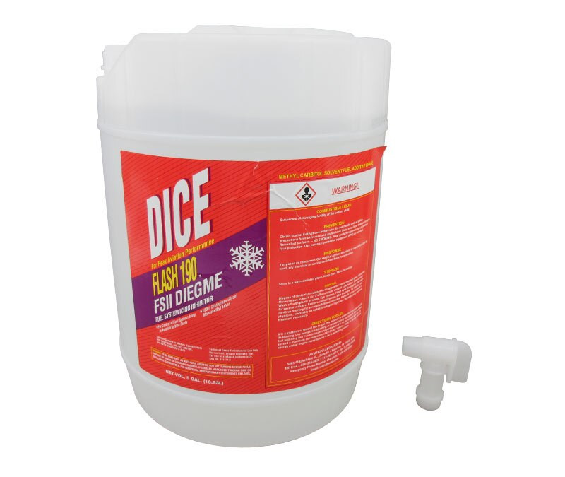 AvLab D-F190-5P DICE Flash 190 Fuel System Ice Inhibitor (FSII) - 5 ...