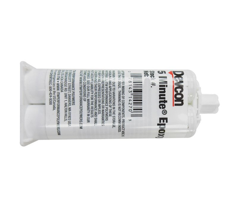 Devcon 14270 5 Minute Epoxy Rapid-Cure General-Purpose Adhesive - 50 mL Mark 5 (Dev-Pak) at ...