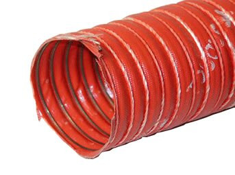 AERODUCT SCAT12 Red 3" Steel Wire Reinforced Air Duct at SkyGeek.com