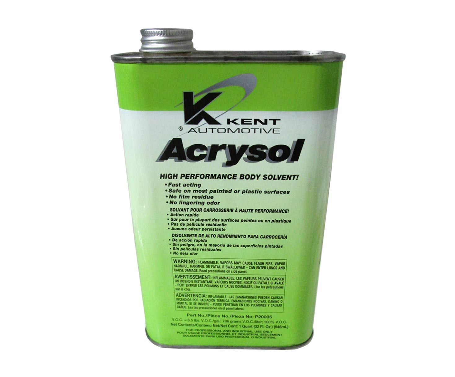 Kent Acrysol Paint Preparation & Auto Body Solvent Quart