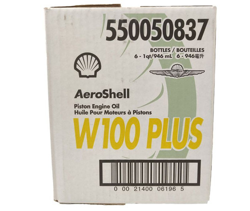 AeroShell 550050837 W100 Plus SAE Grade 50 Ashless Dispersant Aircraft ...