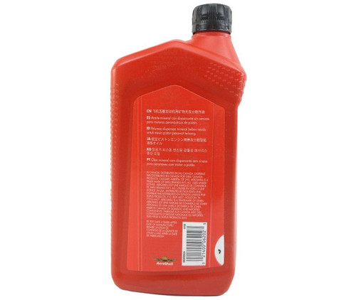 AeroShell Oil W80 SAE Grade 40 Ashless Dispersant Aircraft Piston ...