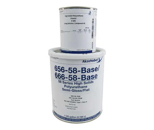 AkzoNobel 666-58-7038/X-503 FS#37038 Flat Black MIL-PRF-85285 Type I ...