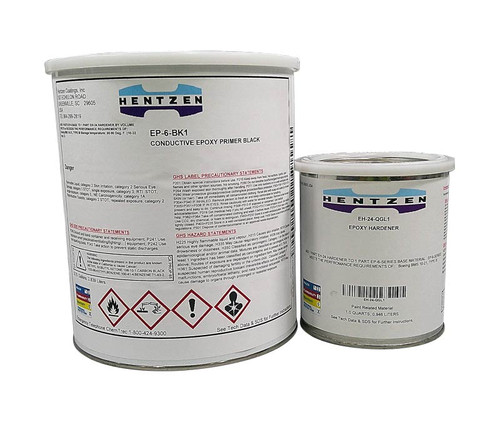 Hentzen Aerospace EP-6-BK1/EH-24 Flat Black Conductive Epoxy Primer - 2 ...