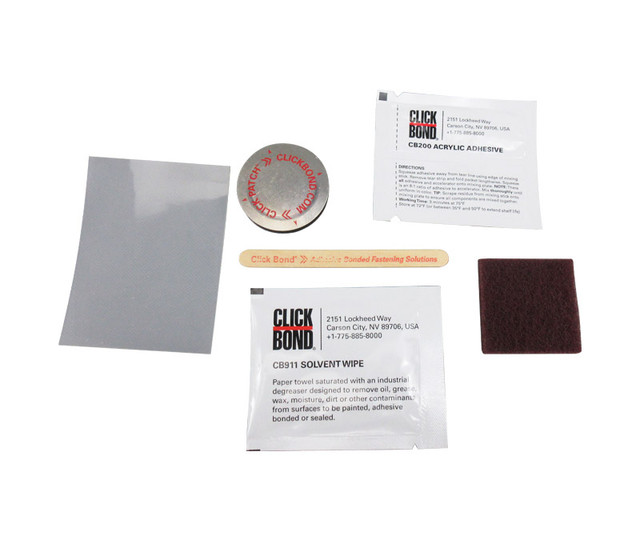 CLICK BOND CP125-000-005-KA1A1 Aluminum 1.25" x .005" Thick Flat Click ...