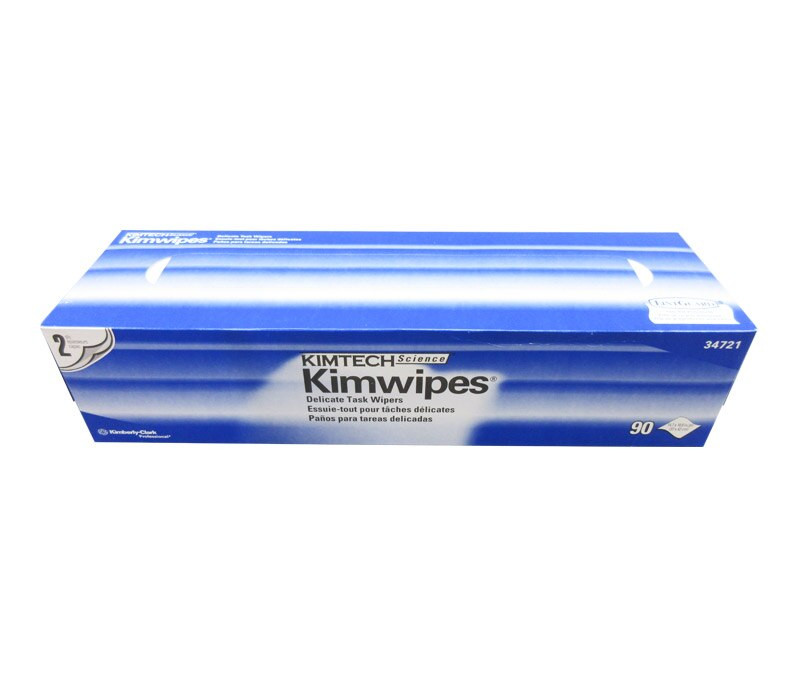 Kimwipes 34721 White 14.7" x 16.6" Light Duty Delicate Task Wipers - 90 ...