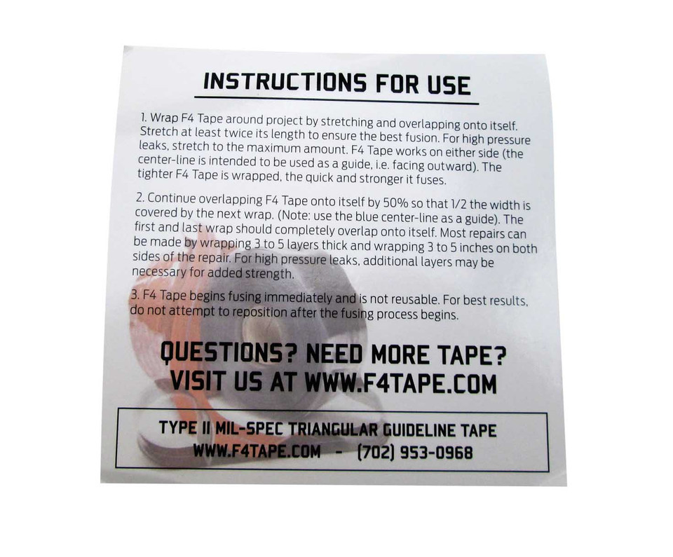 Harbor Products F4 Red Self-Fusing Silicone Tape - 1" Wide x .020 ...