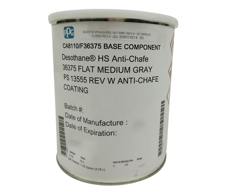 PPG Desothane CA8110/FS#36375 Gray GC130RJ/PS 13555/SS 8869 Spec Flat ...